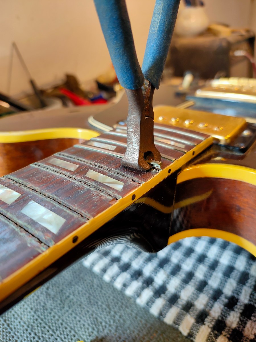 1970 Gibson ES345 re-fret with Dunlop 6260 Nickel/Silver Frets | John ...