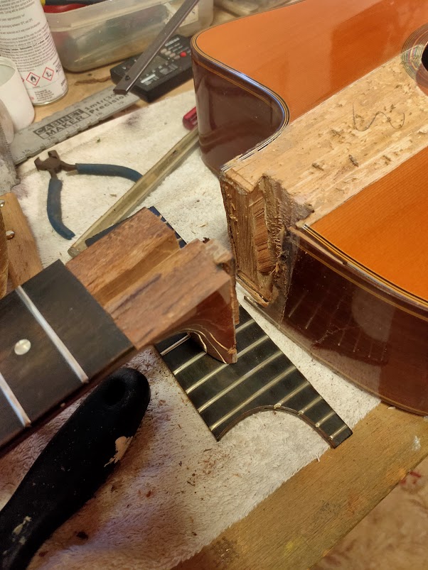 CSL Gypsy Jazz Acoustic Horrific Accident | John Wesley - Guitar Repairs